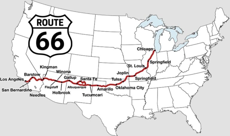 Route 66 viaggio: mappa, quali Stati attraversa e quali sono le tappe ...